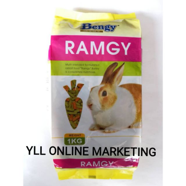 Bengy Ramgy 1kg Rabbit Guinea Pig Food Makanan Arnab | Shopee Malaysia