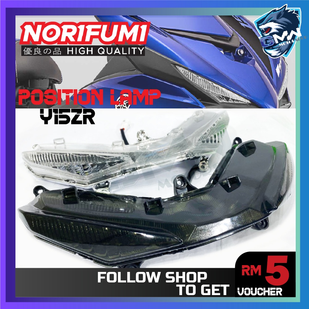 NORIFUMI POSITION LAMP PILOT LAMP YAMAHA Y15ZR Y15Z Y15 SMOKE TINTED ...
