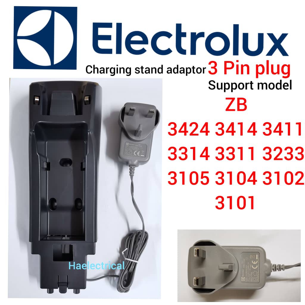 Electrolux Ergorapido Cordless 3 PIN Vacuum Charger Adapter ZB3424 ...