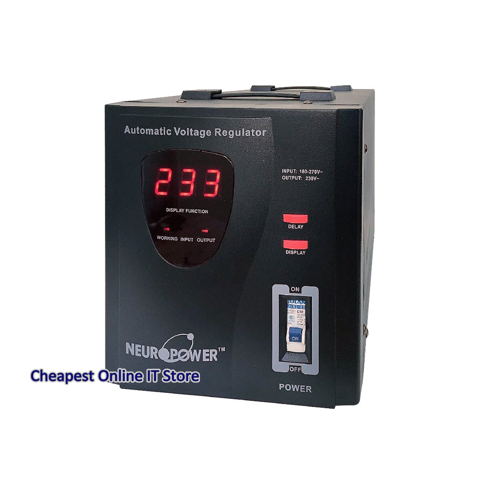 Neuropower AVS M3K0 AVR Stabilizer 3000va Type Motorized Industrial ...