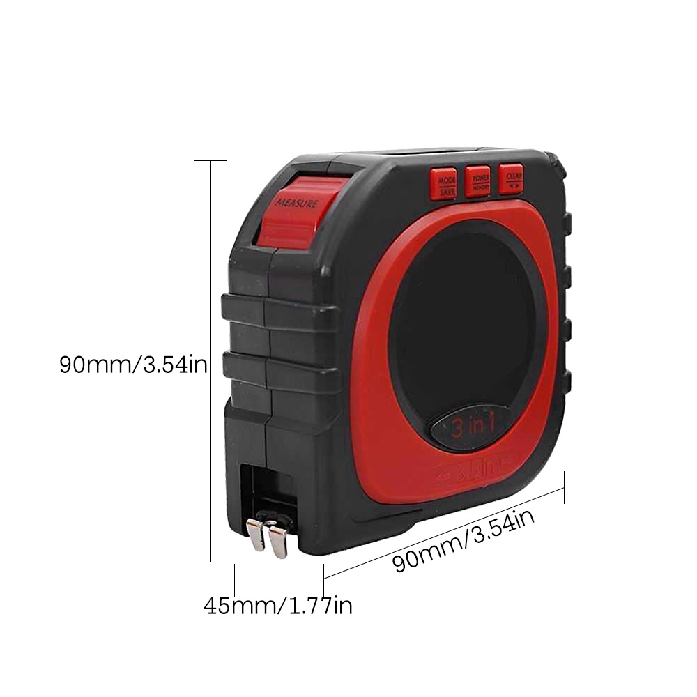 3-in-1 Display Measuring Ruler Laser Ruler With LED Digital Display ...