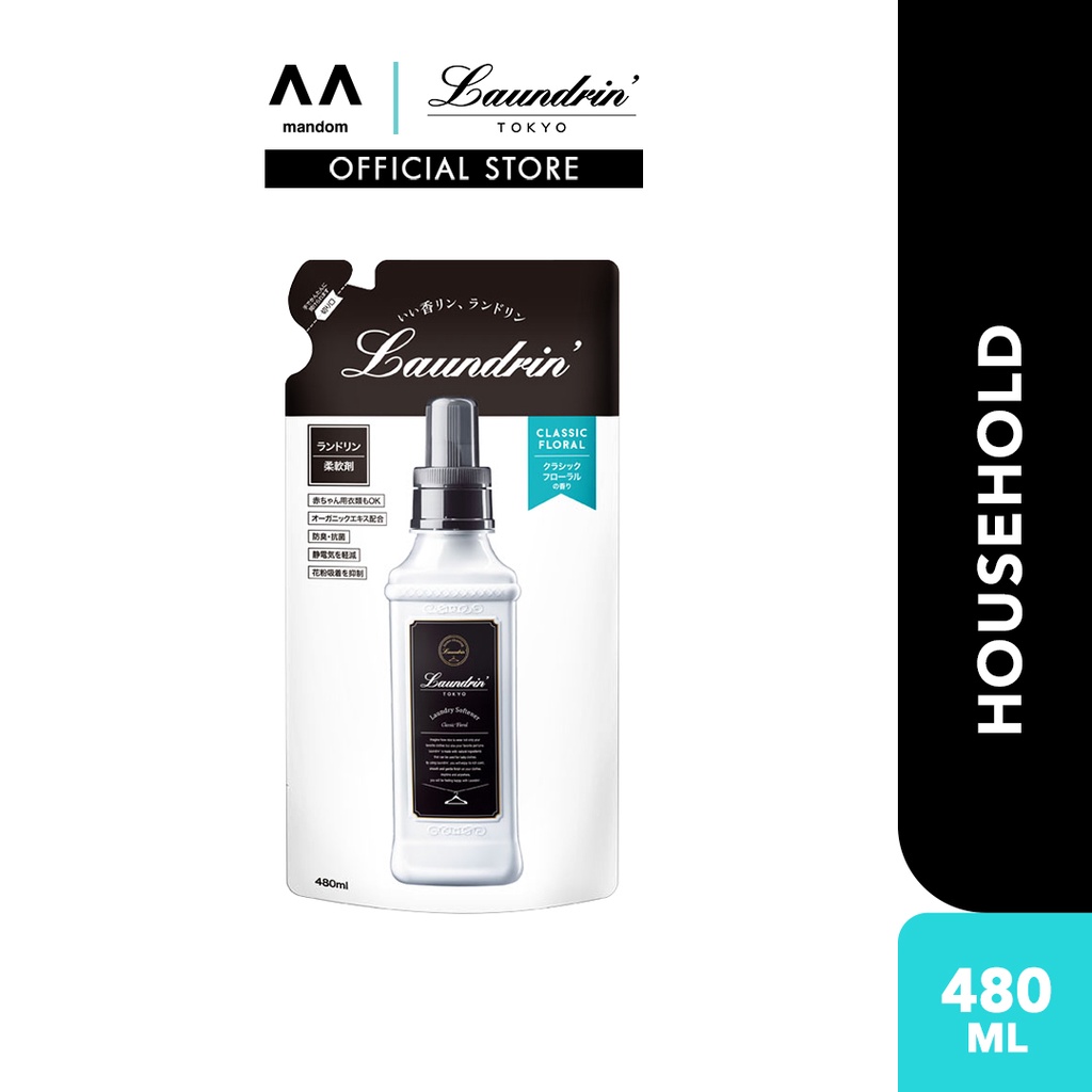 LAUNDRIN Fabric Softener Classic Floral Refill 480ml | Shopee Malaysia