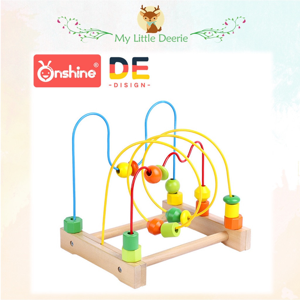 ONSHINE Beads Maze Baby Looping Coaster Play Cube Busy Box Children ...