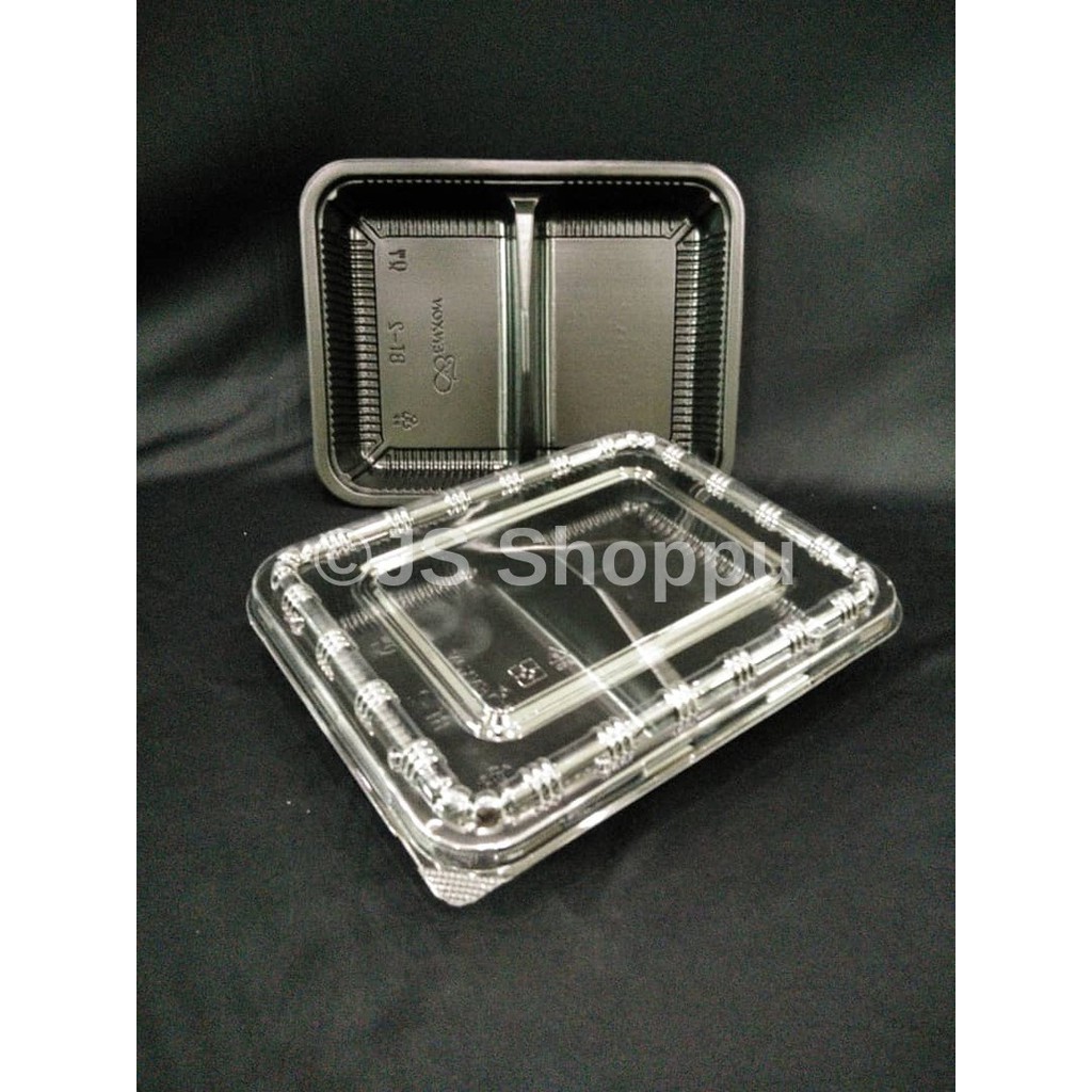 BENXON 2 Compartment Lunch Box (50pcs±) BT 2 / Disposable PP Lunch Box ...