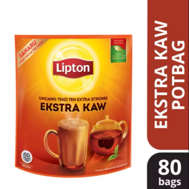Lipton Potbag Extra kaw (80s x 2.3g) | Shopee Malaysia