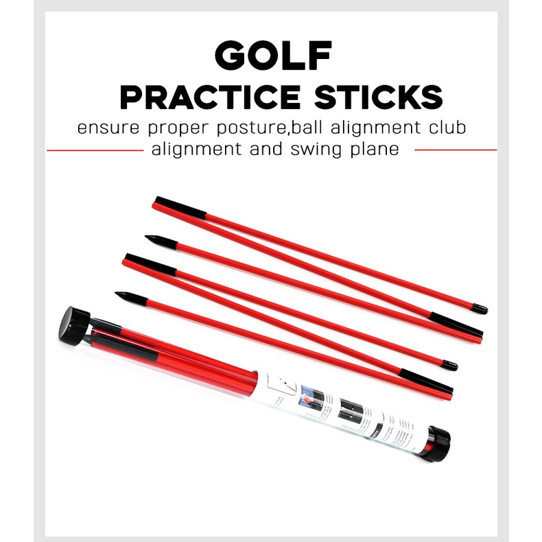 Golf Alignment Sticks - Golf Sticks Alignment Aid for Aiming, Putting ...