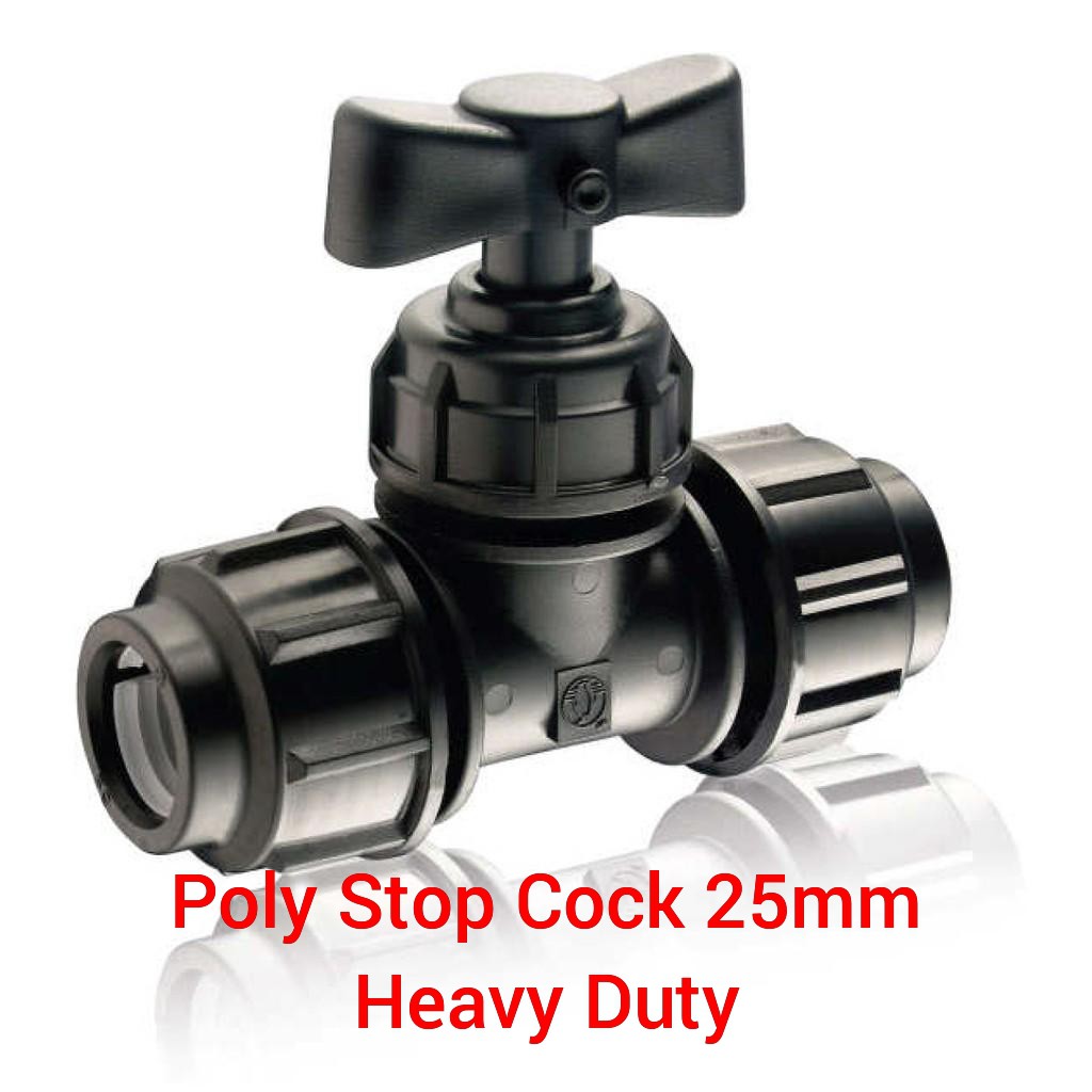 HEAVY DUTY POLY PIPE STOP COCK 25MM | Shopee Malaysia