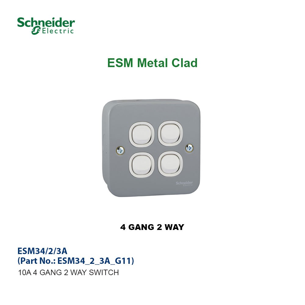 [FULL RANGE] SCHNEIDER ESM METAL CLAD SERIES SWITCHES & SOCKETS ...
