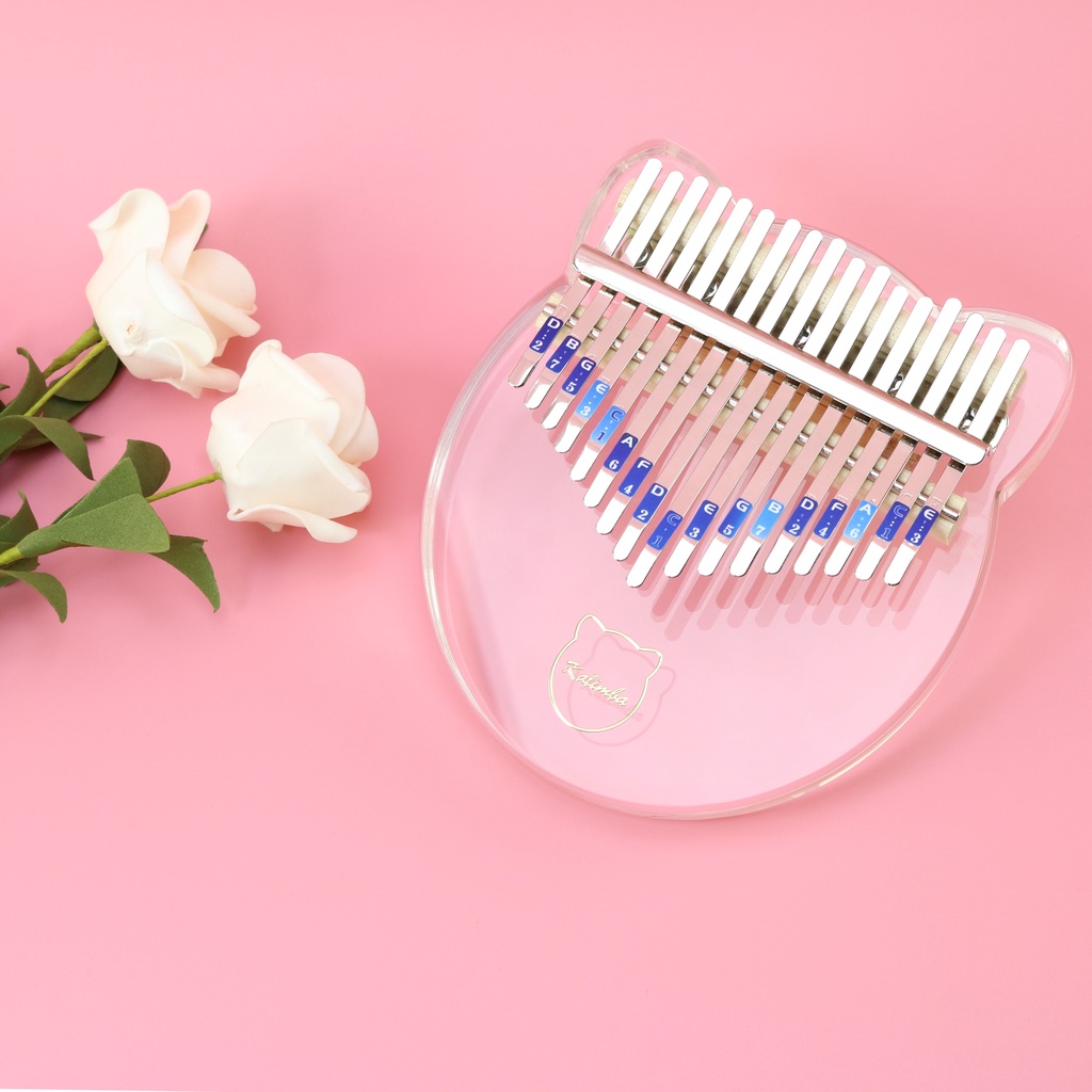 Kalimba Acrylic Bear Musical Instrument Kalimba Bear Mbira Kalimba 17 ...