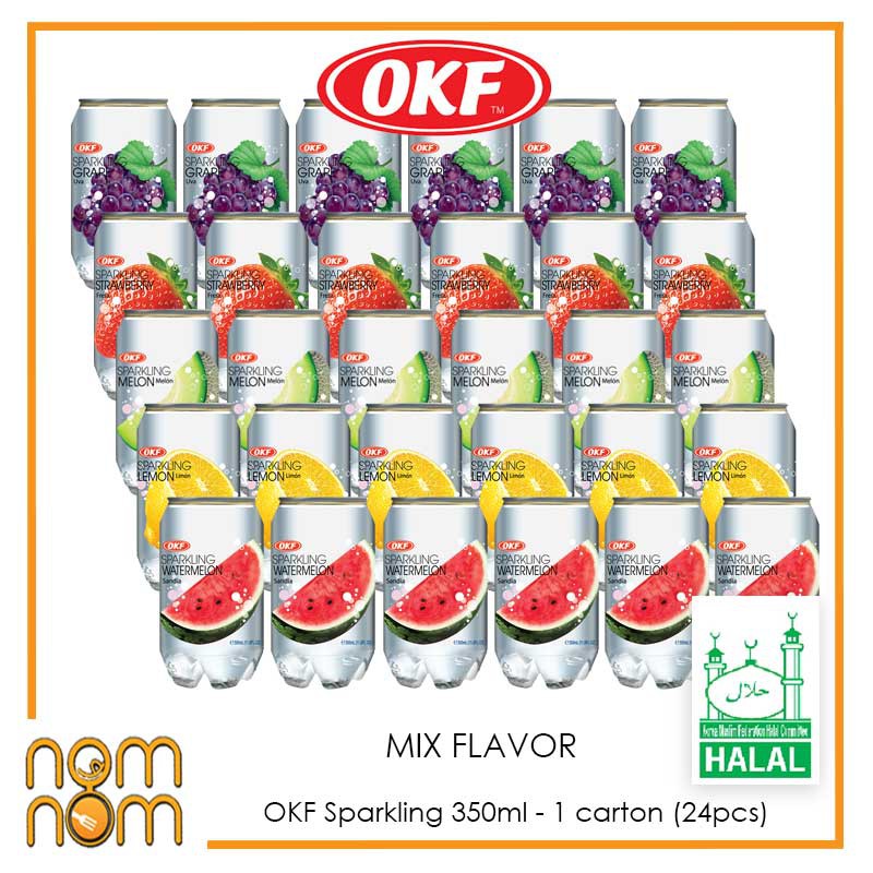 OKF Sparkling 350ml x24cans (1 carton) Nomnomallday Beverages | Shopee Malaysia
