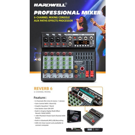 Hardwell Reverb 6th Audio Mixer Original | Shopee Malaysia