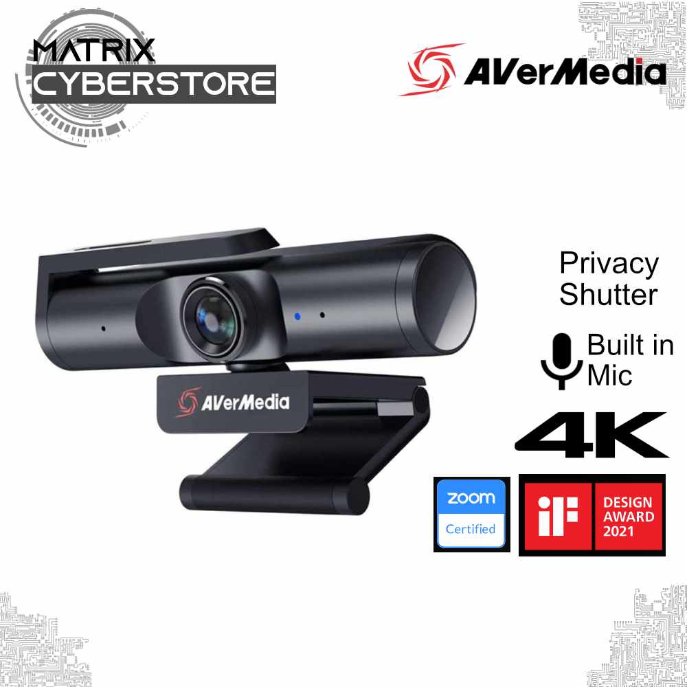 AVerMedia 4K Ultra HD Live Streamer Cam PW513 | With built-in Dual ...