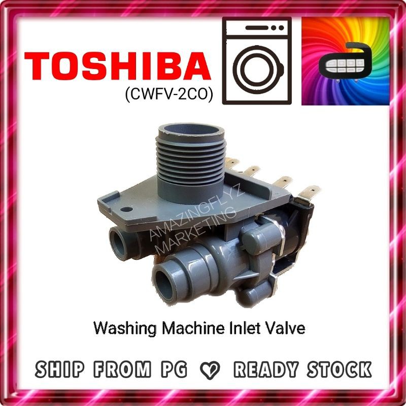 Spare Part Toshiba Washing Machine Inlet Valve CWFV-2CO/ Water Feed ...