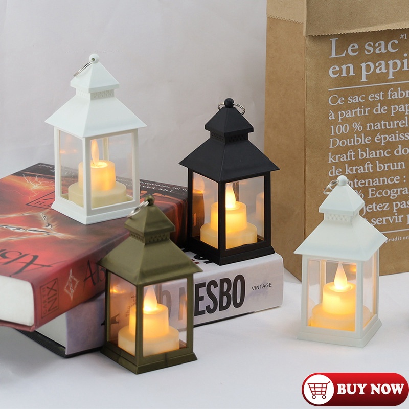 WOW Nordic Night Light lampu raya Retro Candlestick Lamp LED Lantern ...
