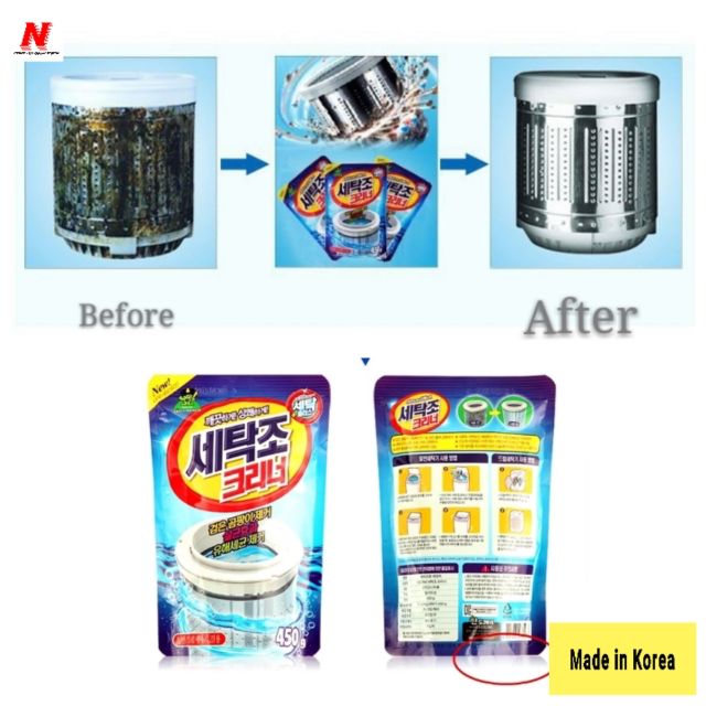 Sandokkaebi Korea Washing Machine Tank Cleaning Powder 450g | Shopee ...