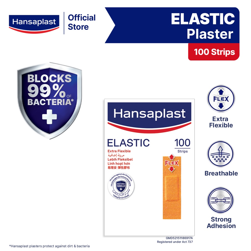 Hansaplast Elastic Wound Plasters Extra Flexible/Breathable/Strong ...