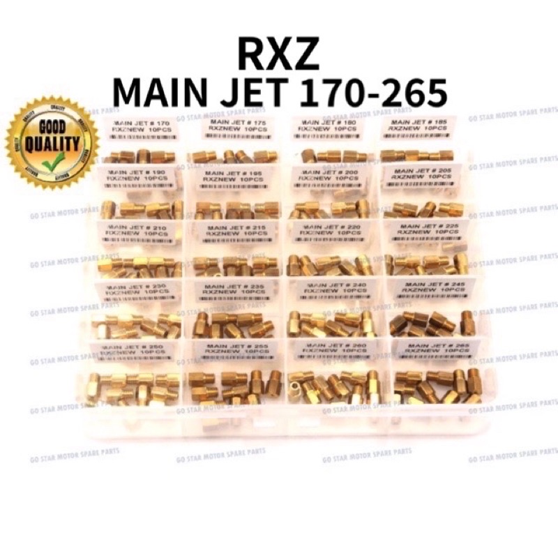 YAMAHA RXZ 125Z Y125Z Y125ZR 125ZR TZM TS125 TS 125 DINAMIK MAIN JET ...