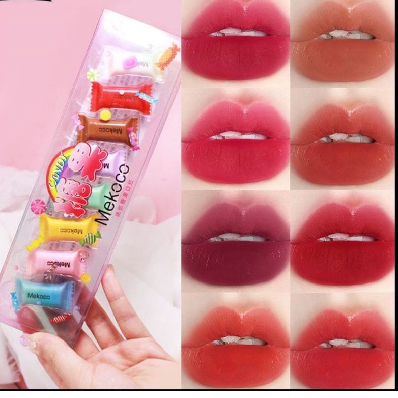 Mini Candy Lipstik Matte Mekoco 8in1 | Shopee Malaysia