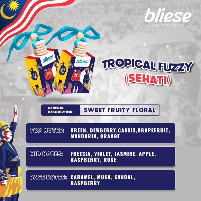 BLIESE SEHATI Merdeka BAUAN EDISI TERHAD Wooden Cap Hanging AIR ...