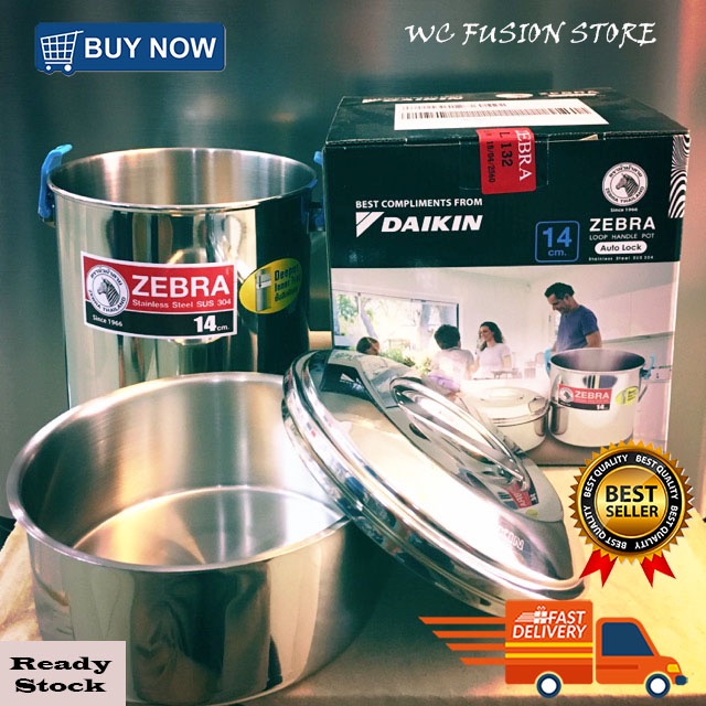 🔥[Ready Stock]🔥DAIKIN Zebra Loop Handle Pot AUTO Lock (14cm) High ...