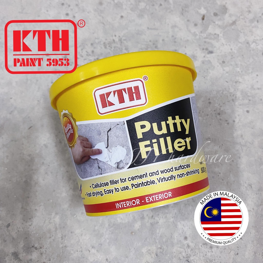 KTH PUTTY FILLER 500G/ WALL FILLER - INTERIOR & EXTERIOR/ FILLA ...
