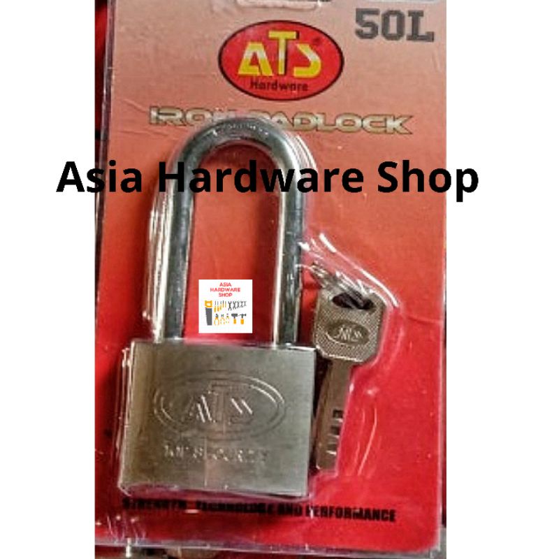 50mm Long Neck Padlock ATS Long Neck Padlock House Fence 50mm Padlock ...