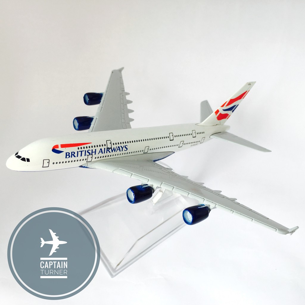 British Airways A380 Aircraft Model 16cm Die-cast Metal Airplane ...