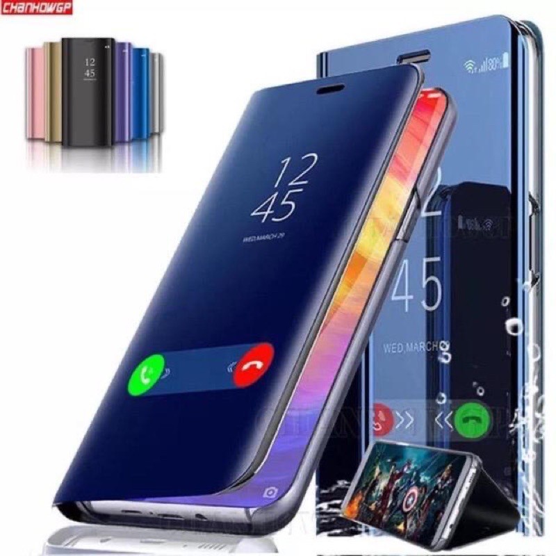 Oppo A54 A74 A94G 4G Luxury Smart Mirror Flip Case Clear View Standing ...