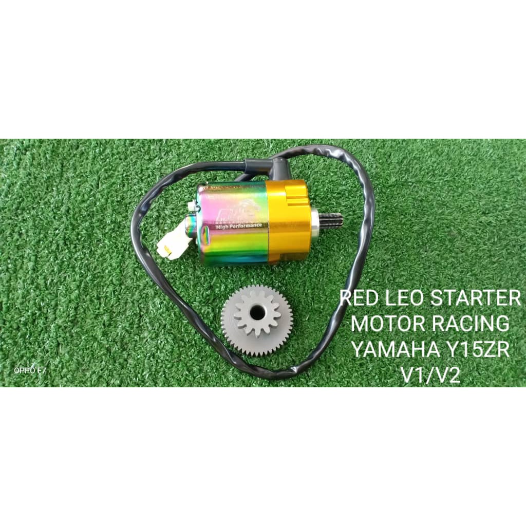 RED LEO STARTER MOTOR BIG WITH GEAR RACING YAMAHA Y15ZR V1/V2 DAN LC135 ...