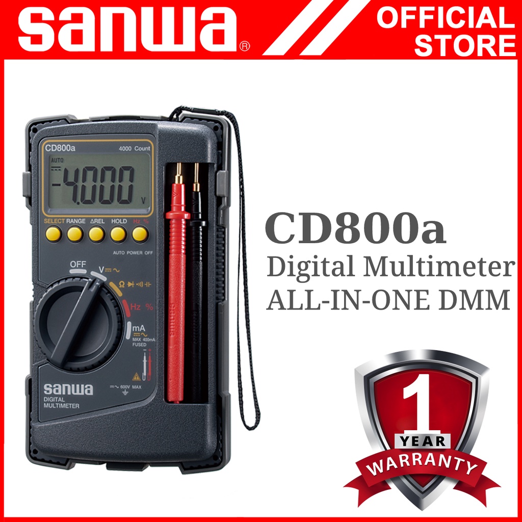 Sanwa CD800A CD800A2 CD800A3 Digital Multimeter | Shopee Malaysia