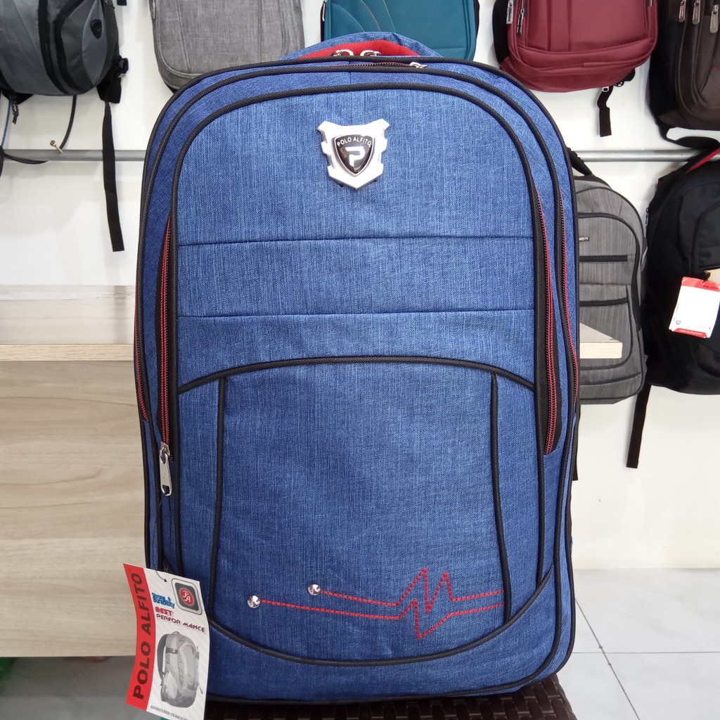 Trendy Quality Bag Rasel Work School Polo Alfito Ombak Blue Original ...