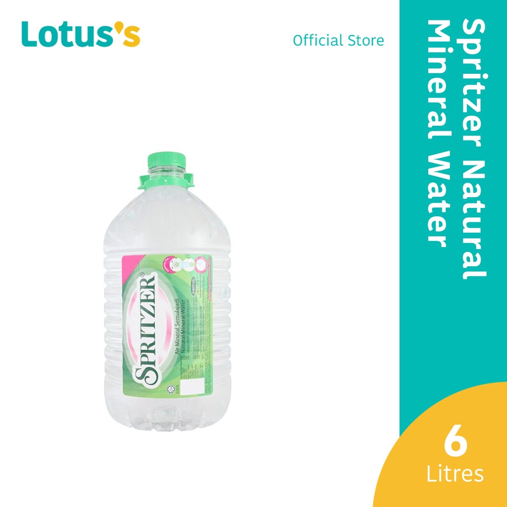 Spritzer Natural Mineral Water 6 Liter | Shopee Malaysia