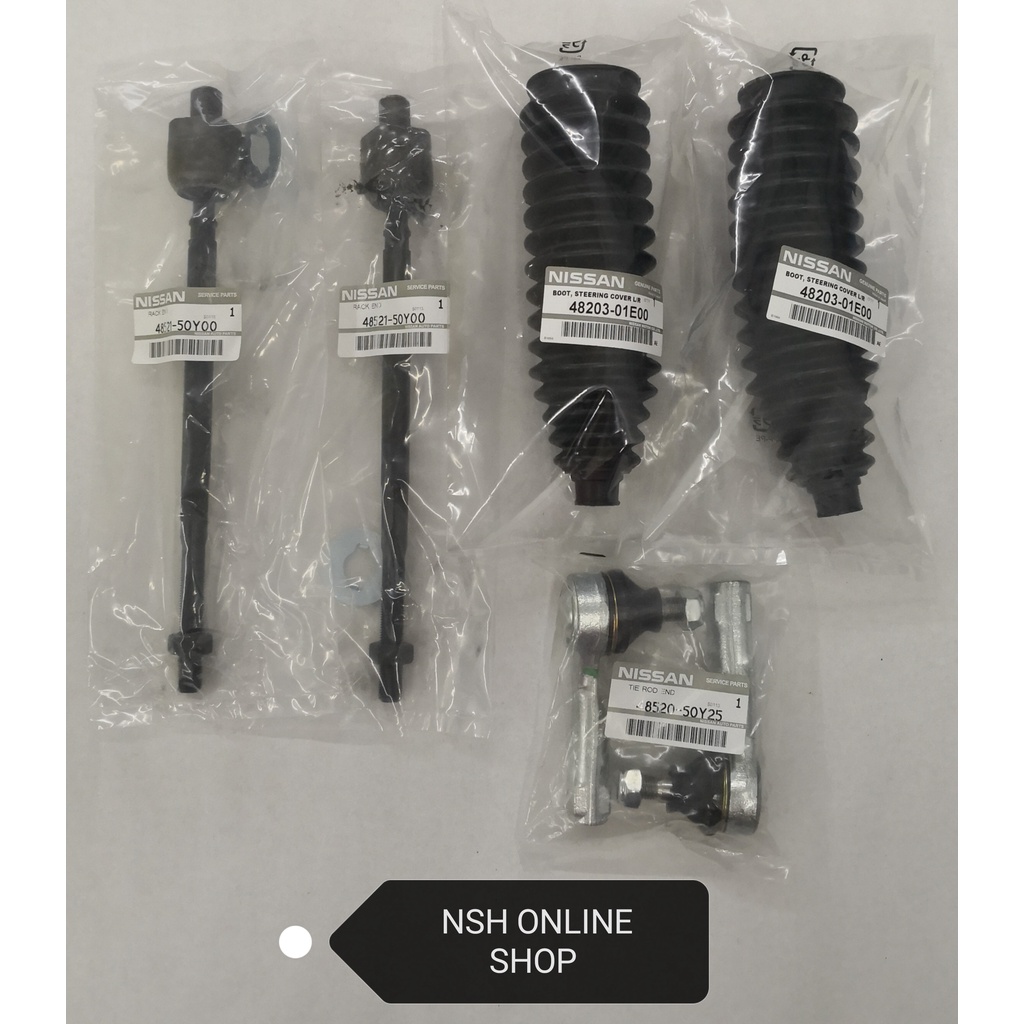 Tie Rod End+Rack End+Steering Boot Cover (Nissan Oem) for Nissan Sentra ...