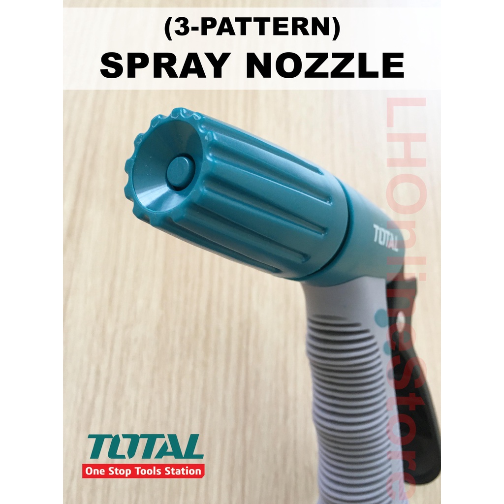 (3-Patterns) Total-Spray Nozzle/ Hose Nozzle/ Spray Gun (Good Quality ...