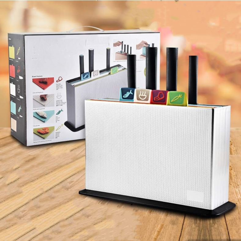 [Ready Stock] Premium Index 9pc Set Kitchen Cutting Board Set / 4pcs ...