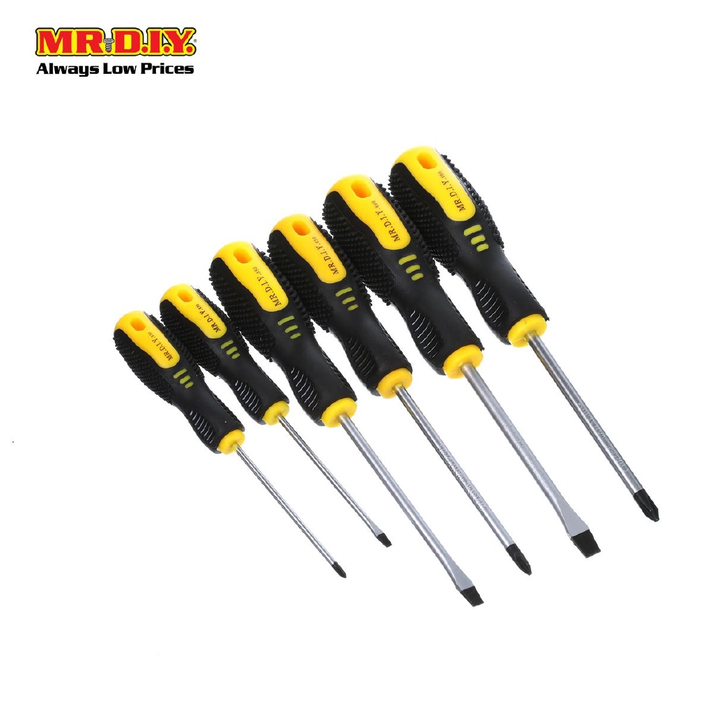 MR.DIY Screwdriver Set (6 Pcs) 86046 | Shopee Malaysia