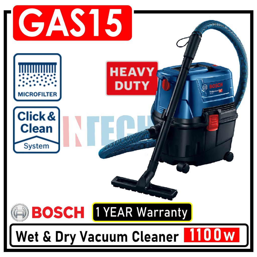 BOSCH GAS15 WET & DRY EXTRACTOR / VACUUM CLEANER | Shopee Malaysia