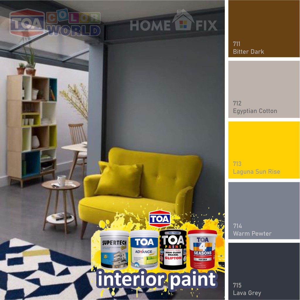 Cat Dinding Dalam Rumah TOA Living Room Colour Ideas Interior Wall ...