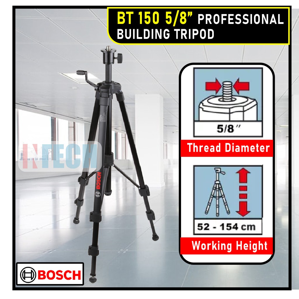 BOSCH BT150 5/8" BUILDING TRIPOD | Shopee Malaysia