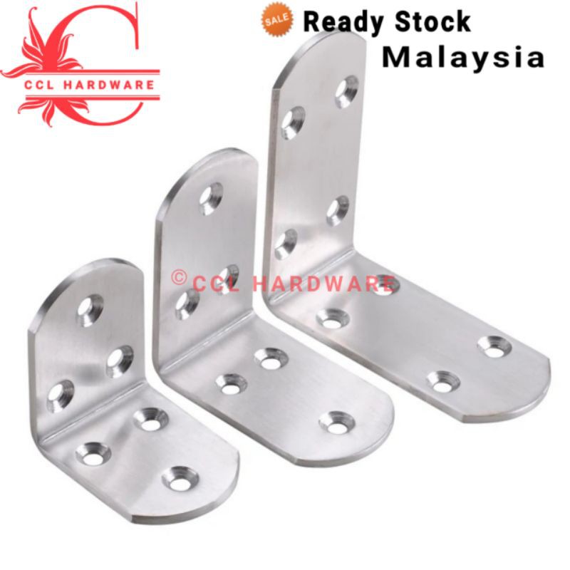 38 mm Heavy Duty Thickened Solid Stainless Steel L Bracket Angle ...