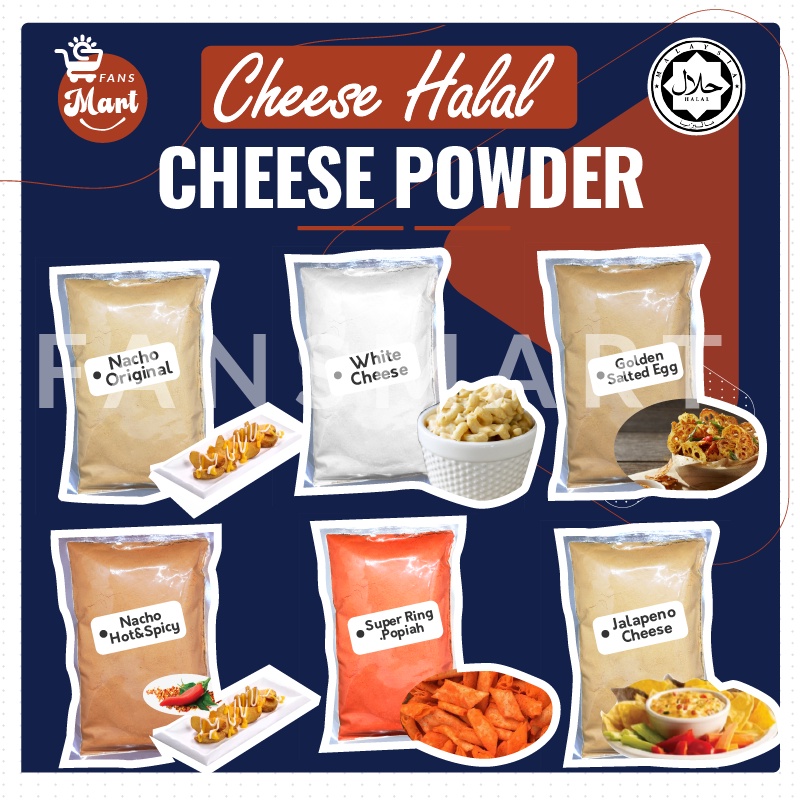 HALAL Cheese Powder cheesy Nacho Ori/Nacho Spicy/Supering/popiah cheese ...