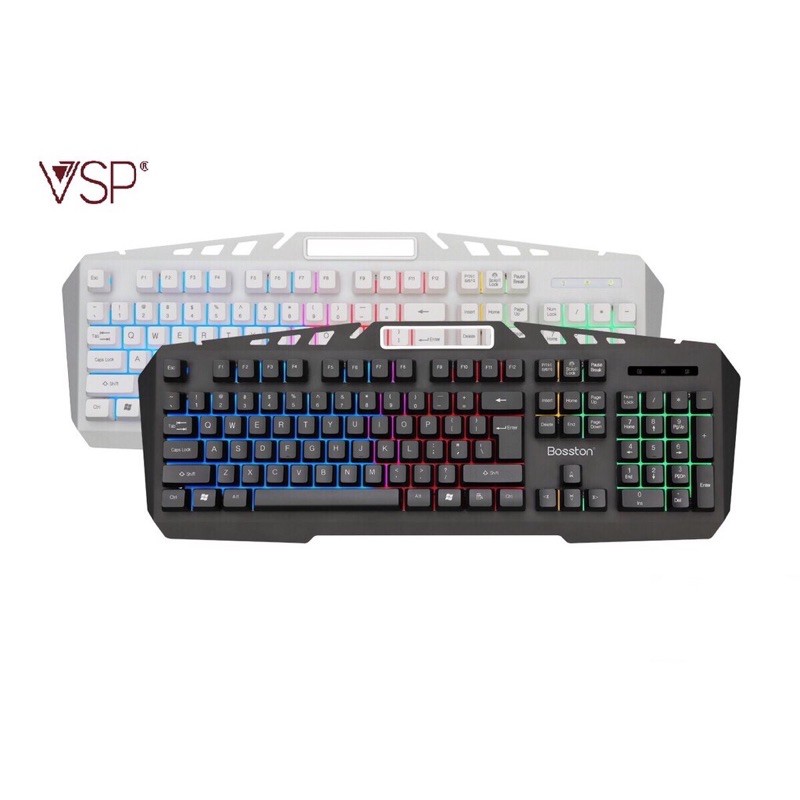 Bosston K330 LED 7-Color Background Mechanical Keyboard - Gaming ...