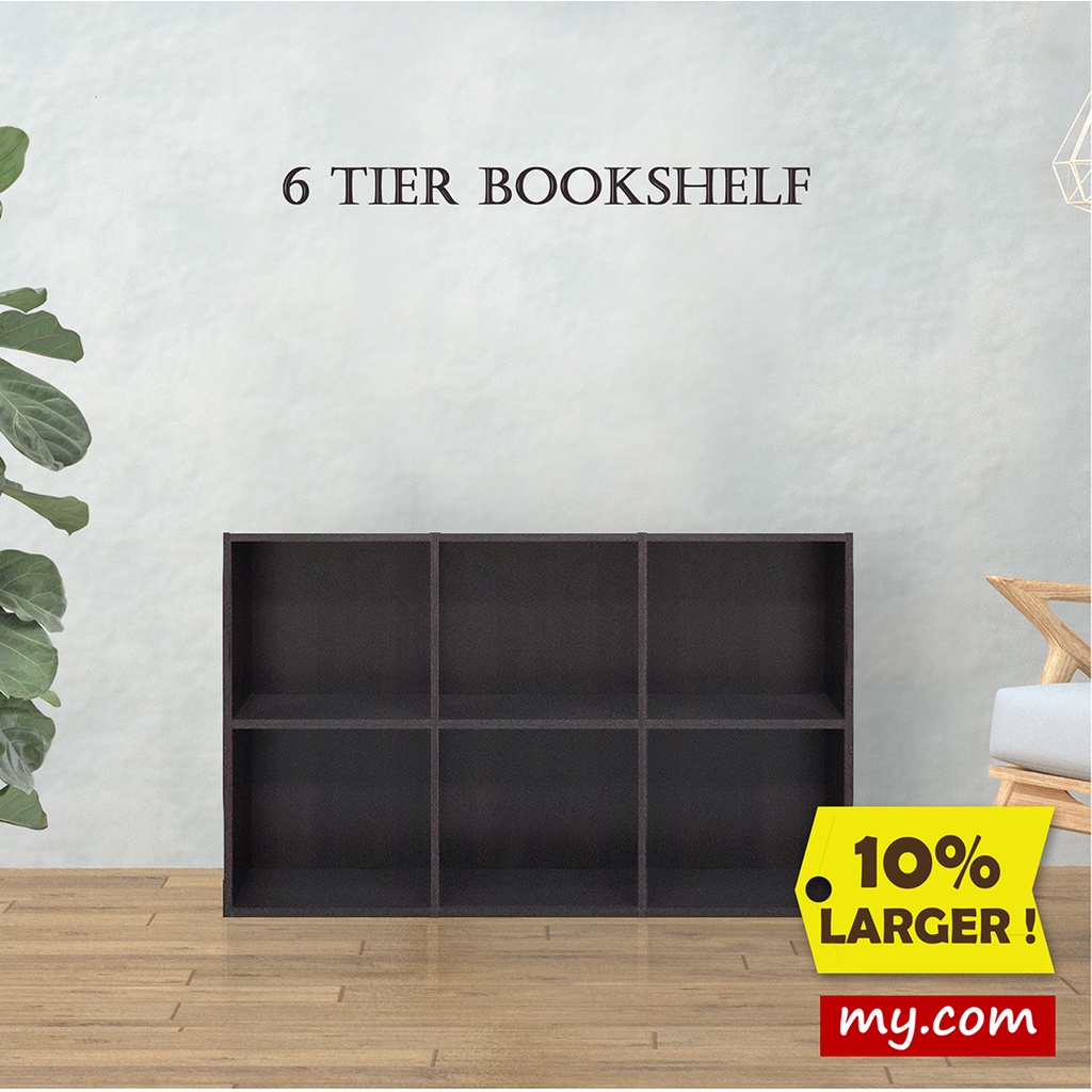 Ready Stock 6 Tier Bookshelf 2tier X 3 My Com Diy Utility Shelf