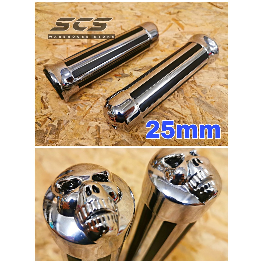 Handle Grip 3 Custom Motorcycle 25mm Harley Davidson Honda Cruiser ...