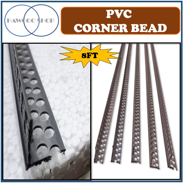 *4FEET X 2PCS* A1 PVC Corner Bead / Plastering Bead / PVC Skim Coat ...