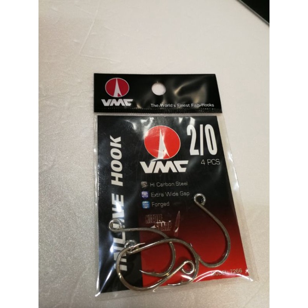 VMC Rapala Inline Single Hook Model 7266TI Size 1/0 To 5/0 / Fishing Lure Hook / Mata Kail ...