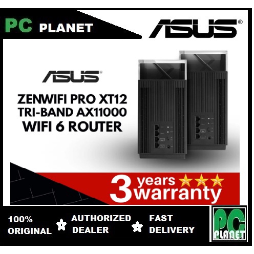 ASUS ZenWiFi Pro XT12 Tri-Band AX11000 WiFi 6 Ai-Mesh Router with OFDMA ...