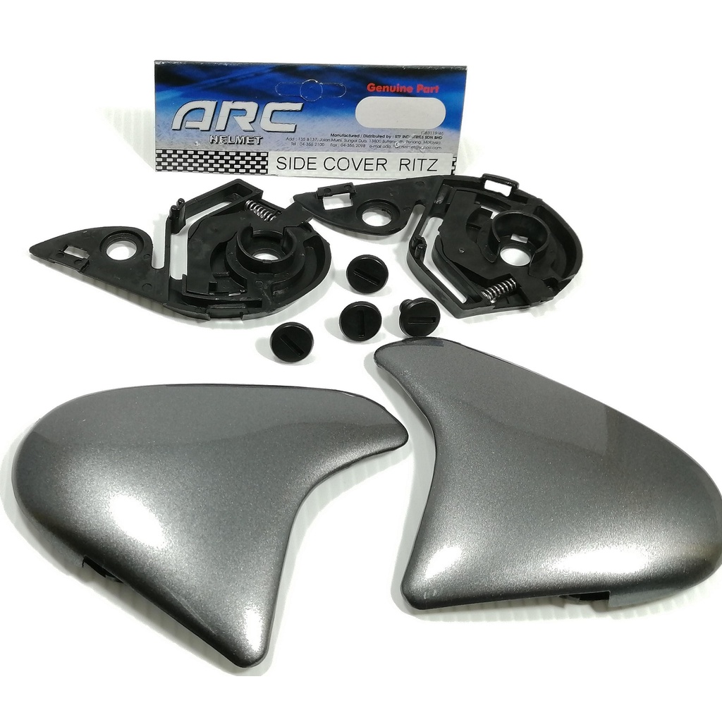 ARC HELMET RITZ SIDE COVER ORIGINAL (GREY) | Shopee Malaysia