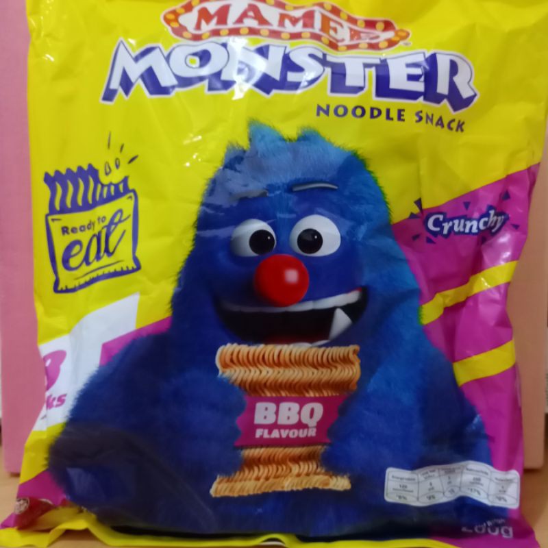 Mamee Monster 8x25gr Spicy Bbq Barbeque Chicken Kremes Noodles | Shopee ...