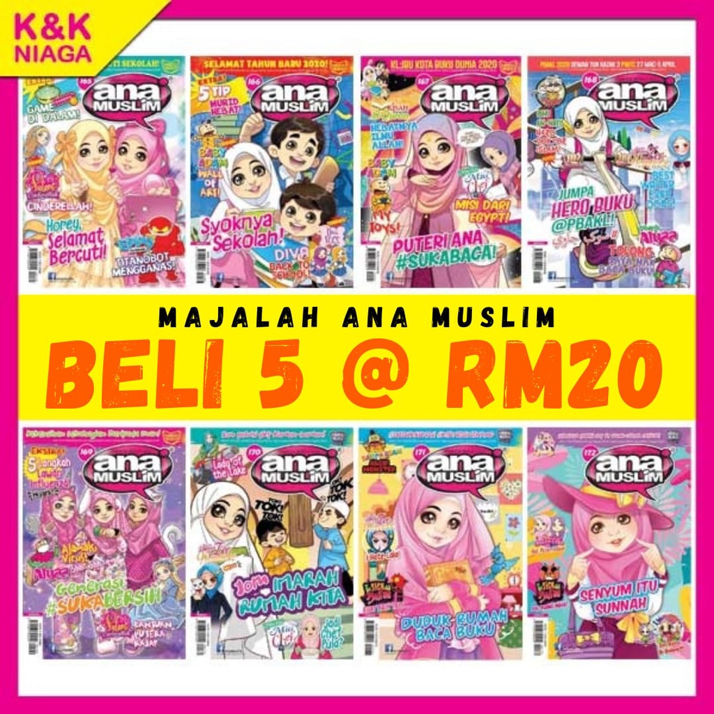 Koleksi Majalah Ana Muslim (10-14 tahun) Buku Cerita Majalah Komik Kanak-kanak Ana Muslim ...